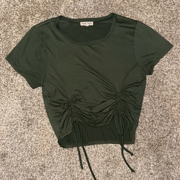 Moa Moa | Tops | Moa Moa Green Crop Top | Poshmark